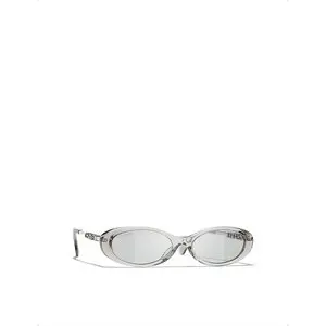 Chanel Oval-frame Acetate Sunglasses