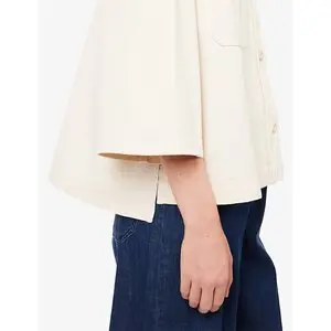 Max Mara Short Sleeves Relaxed Denim Jacket