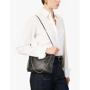 Givenchy Voyou Mini Leather Crossbody Bag - Black