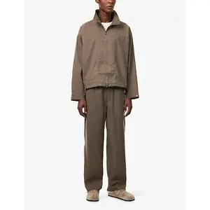 THE COUTURE CLUB Cupro Panelled Woven Trousers