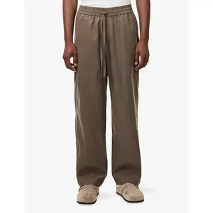 THE COUTURE CLUB Cupro Panelled Woven Trousers