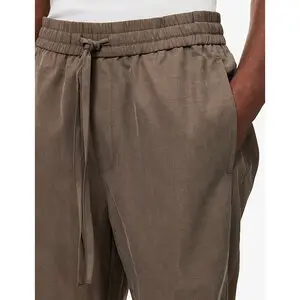 THE COUTURE CLUB Cupro Panelled Woven Trousers