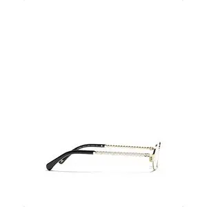 Chanel Oval-frame Metal Optical Eyeglasses