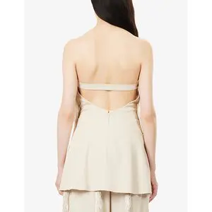 REBIRTH Sleeveless Fringed Woven Top