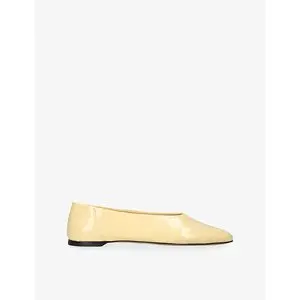 TOTEME Patent-leather Ballet Flats - Yellow