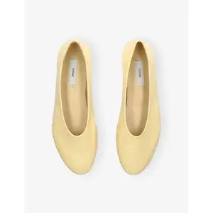 TOTEME Patent-leather Ballet Flats - Yellow