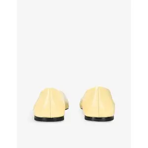 TOTEME Patent-leather Ballet Flats - Yellow