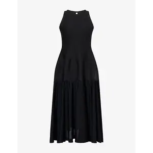 CFCL Arched Sleeveless Knitted Maxi Dress - Black Multi