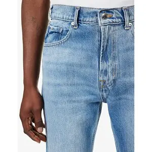 7 For All Mankind Easy Straight-leg Cotton Denim Jeans