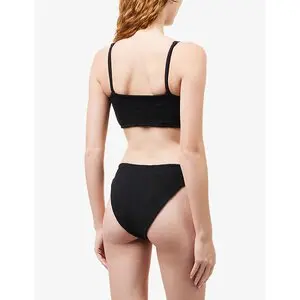 Hunza G Polka-dot Bikini Set - Black/vanilla
