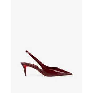 CHRISTIAN LOUBOUTIN Miss Z 60 Patent Slingbacks - Empire