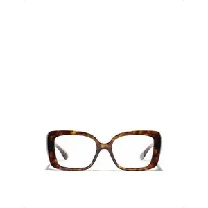 Chanel Square-frame Acetate Eyeglasses - Brown