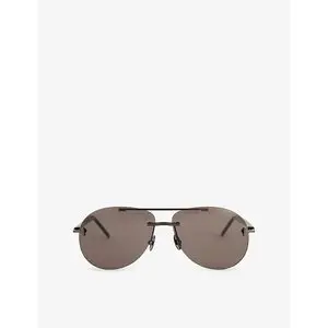 TOM FORD Navigator Pilot-frame Metal Sunglasses - Brown