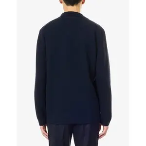 Corneliani Single-breasted Virgin-wool Knitted Jacket