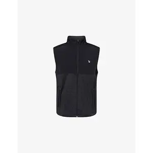 Vuori Sunday Element Logo-print Woven Vest - Black