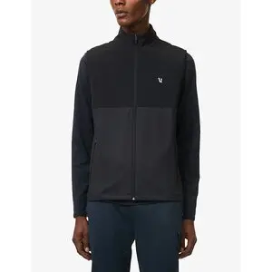 Vuori Sunday Element Logo-print Woven Vest