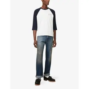 AUSTIN POST Raglan Baseball Spirit Cotton T-shirt