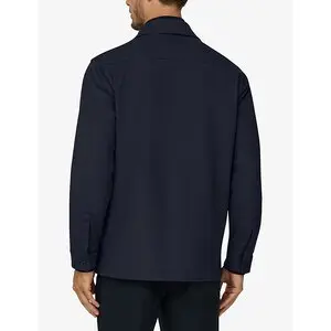 Boggi Milano Collared Zip-up Stretch-cotton Jacket