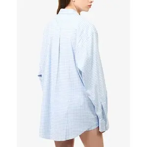 Monday Swimwear La Jolla Checked Stretch-cotton Shirt