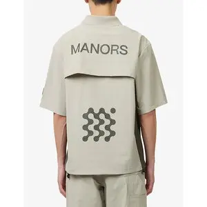 MANORS Shooter Branded Stretch-woven Polo Shirt - Dune