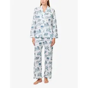Derek Rose London Toile Printed Cotton Pyjama Set