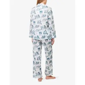 Derek Rose London Toile Printed Cotton Pyjama Set