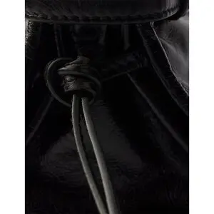 Prada Leather Mini Shoulder Bag - Black