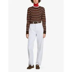 Sandro Striped Round-neck Wool Jumper