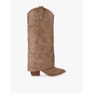 Steve Madden Stagecoach Suede Boots - Tan