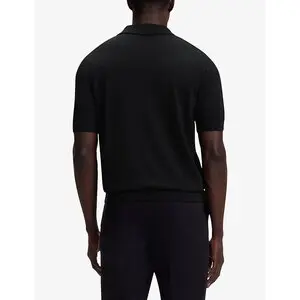 BOSS Short-sleeved Knitted Wool Polo Shirt