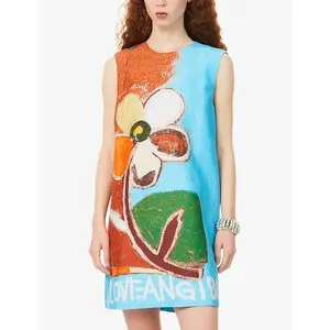 ALEMAIS Lenny Linen-blend Mini Dress