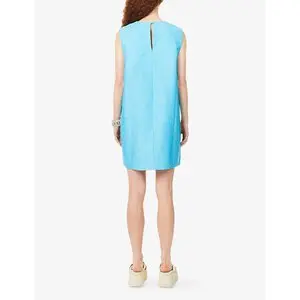 ALEMAIS Lenny Linen-blend Mini Dress