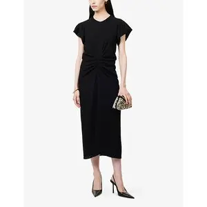 Isabel Marant Étoile Terena Ruched Woven Midi Dress