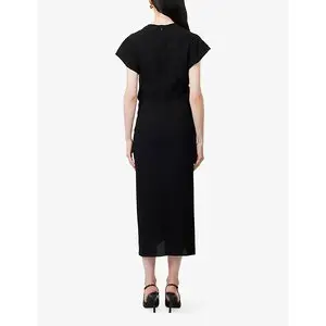 Isabel Marant Étoile Terena Ruched Woven Midi Dress