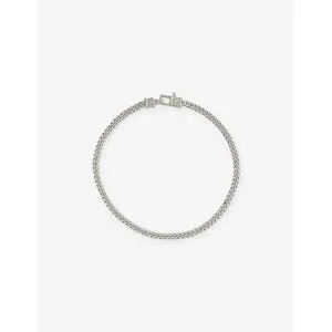 Tom Wood Curb M Rhodium-plated 925 Sterling Bracelet - Silver