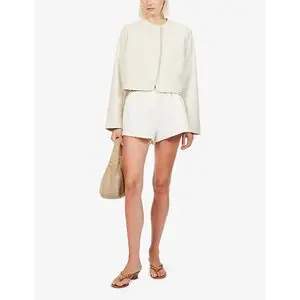 Dissh Cyrus Cropped Woven Blazer