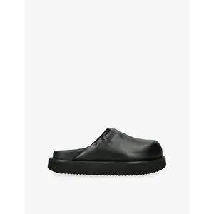 Rick Owens Padded Leather Mules - Black