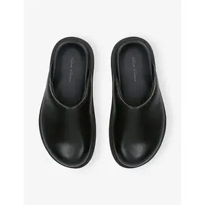 Rick Owens Padded Leather Mules - Black