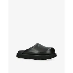 Rick Owens Padded Leather Mules - Black