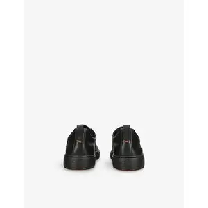 Santoni Victory Unlined Leather Trainers