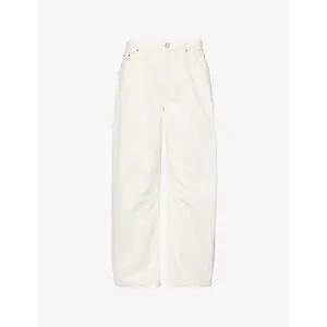 THE COUTURE CLUB Barrel-leg Cotton Denim Jeans
