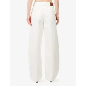 THE COUTURE CLUB Barrel-leg Cotton Denim Jeans