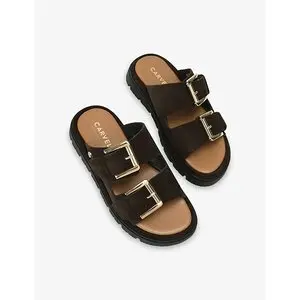 Carvela Pavilion Suede Buckled Sandals