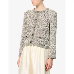 Veronica Beard Rexton Structured Cotton-blend Cardigan