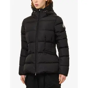 Moncler Funnel-neck Shell-down Hooded Jacket