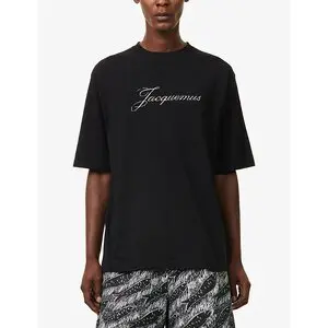 Jacquemus Le Logo-print Cotton And Hemp-blend T-shirt