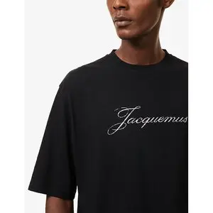 Jacquemus Le Logo-print Cotton And Hemp-blend T-shirt