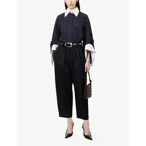 Isabel Marant Étoile Janice Pleated Wool Trousers