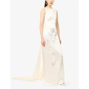 Huishan Zhang Rosa Floral-embellished Gown