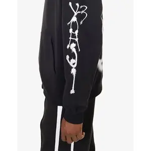 ADIDAS Y-3 Graphic-print Zip-up Cotton Hoody
